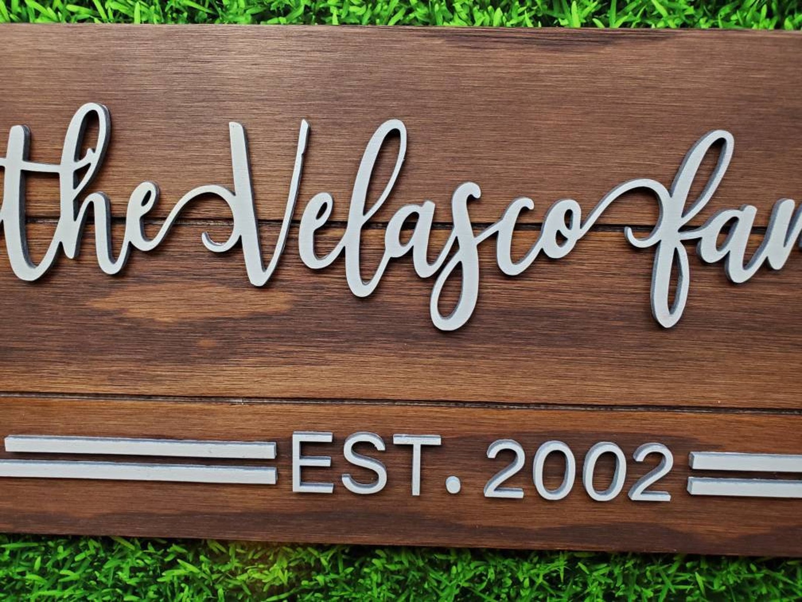 Personalized Family Name Wall Plaque Customize Finish and | Etsy