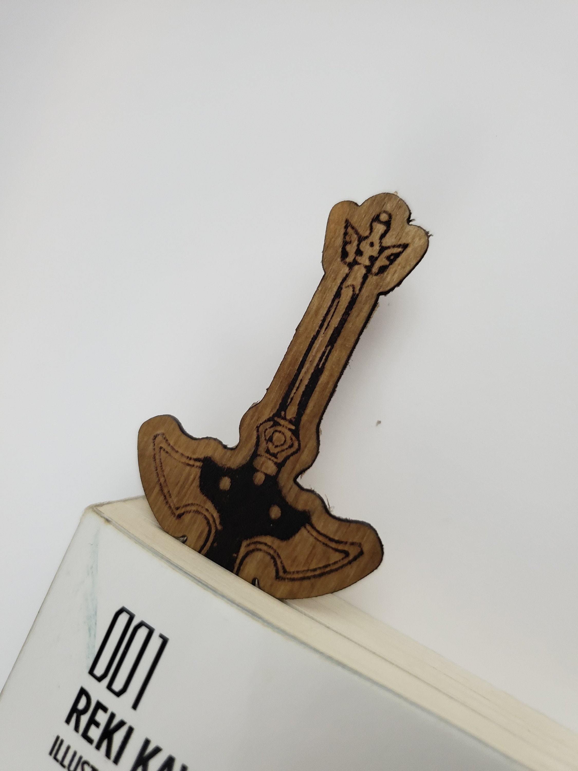 Fantasy Swords Bookmark Set - Two Golden Finished Wood Veneer Sword ...