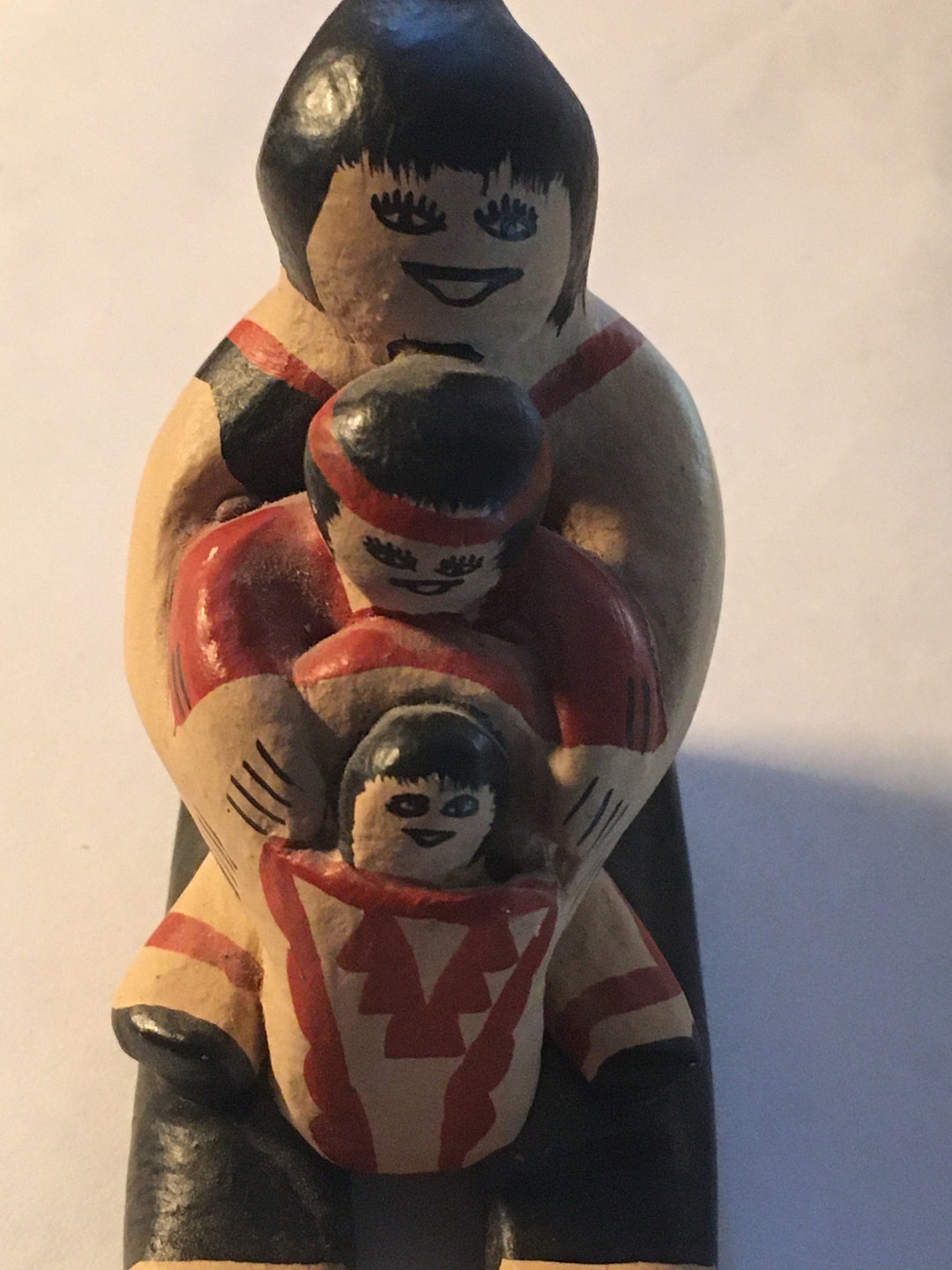 Pueblo Clay Storyteller 3 Children Vintage Mid-century - Etsy