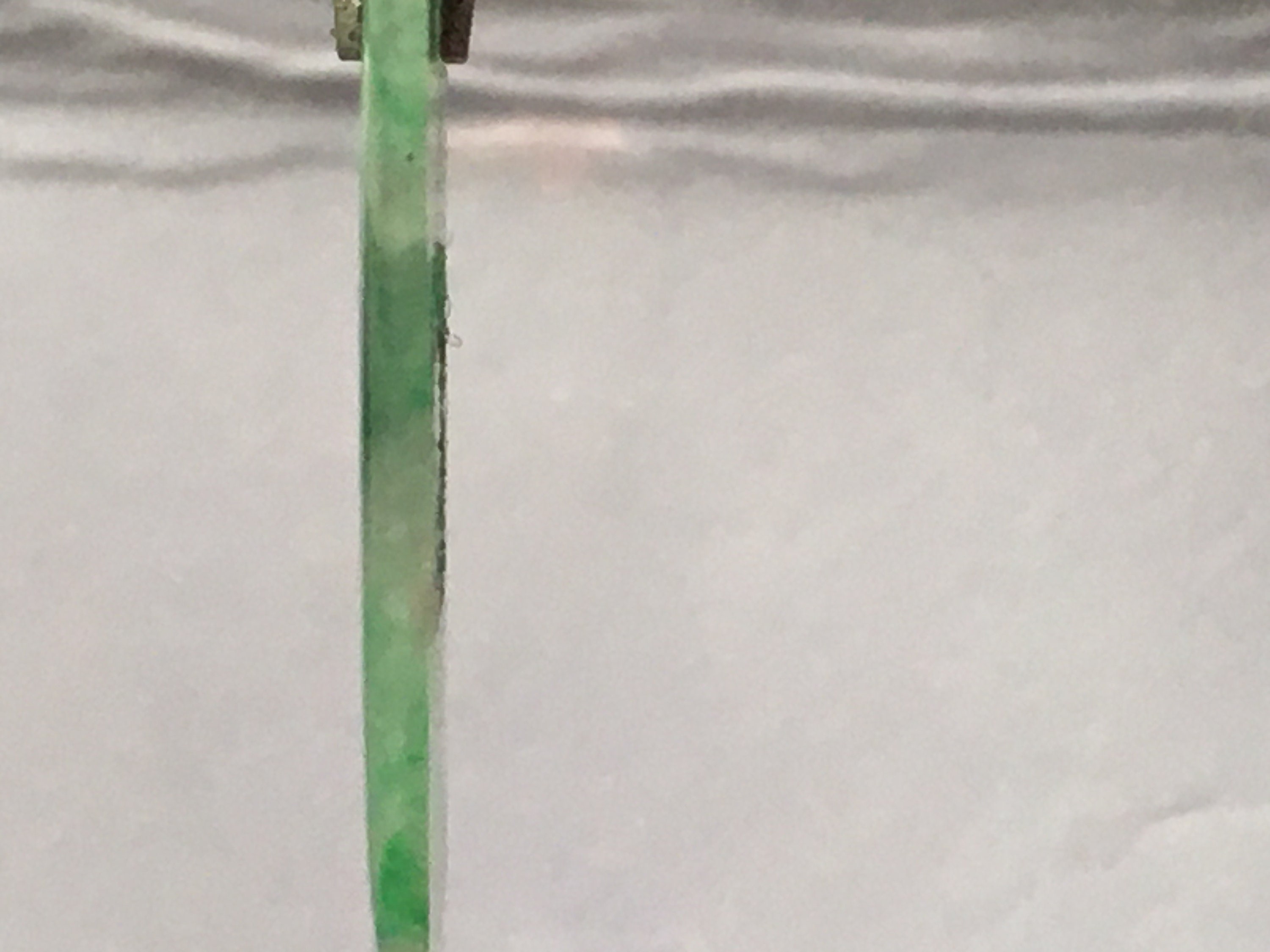 Imperial Bright Green Strands and Wisps in This 100% Natural A Jadeite ...