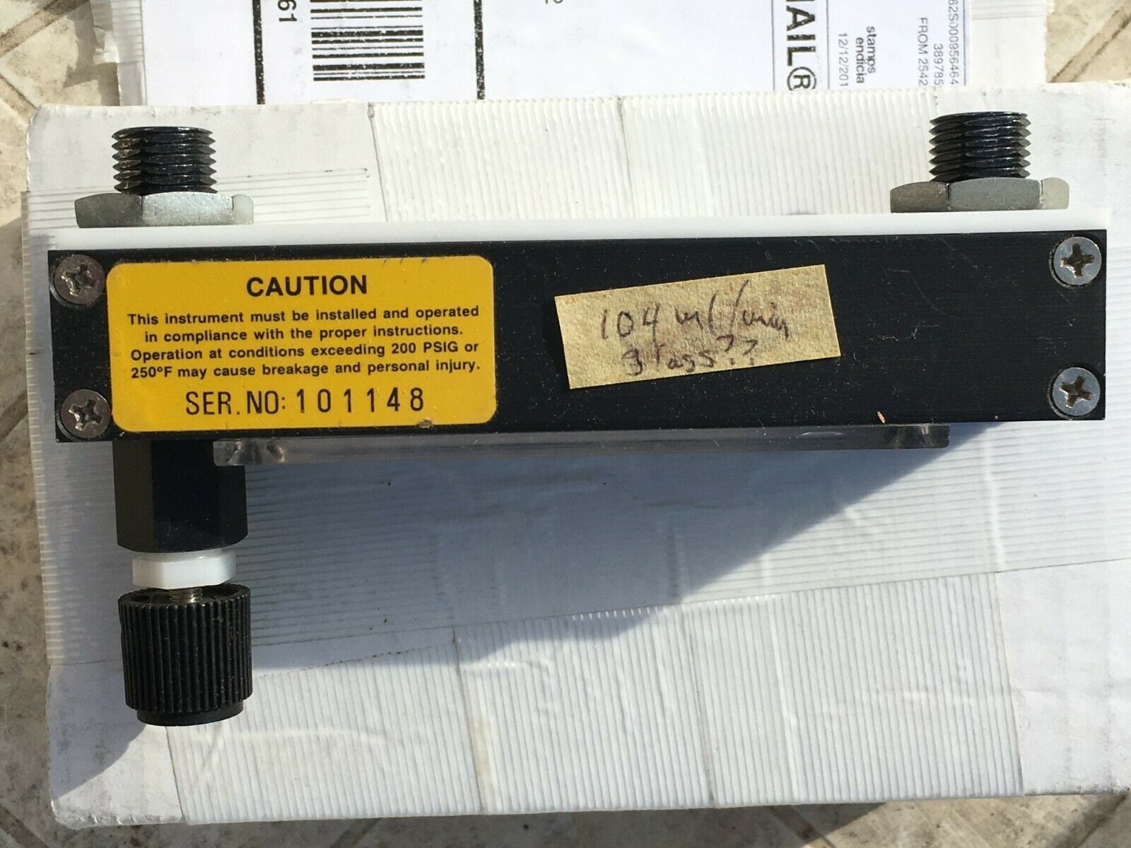 Cole Palmer Flow Meter Used Low l or Medium m Flow Options PLUS 50ml ...