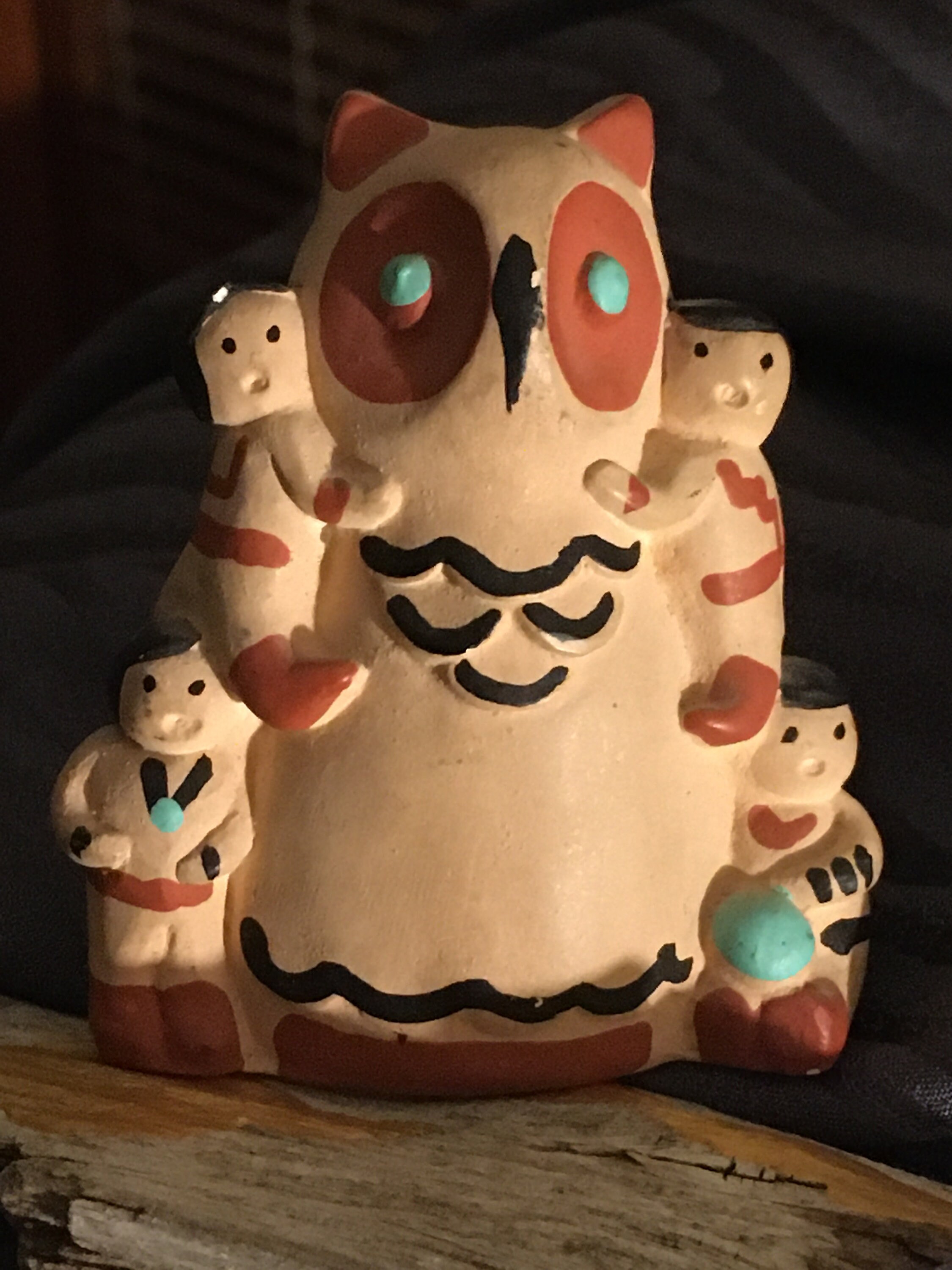 Vintage Pueblo Clay Owl Storyteller Doll, Teissedre 1986 - Etsy