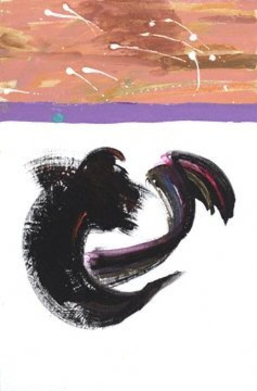 Sumi-e Painting Color in Acrylic on Board 20"x30" PHOENIX RISING ...