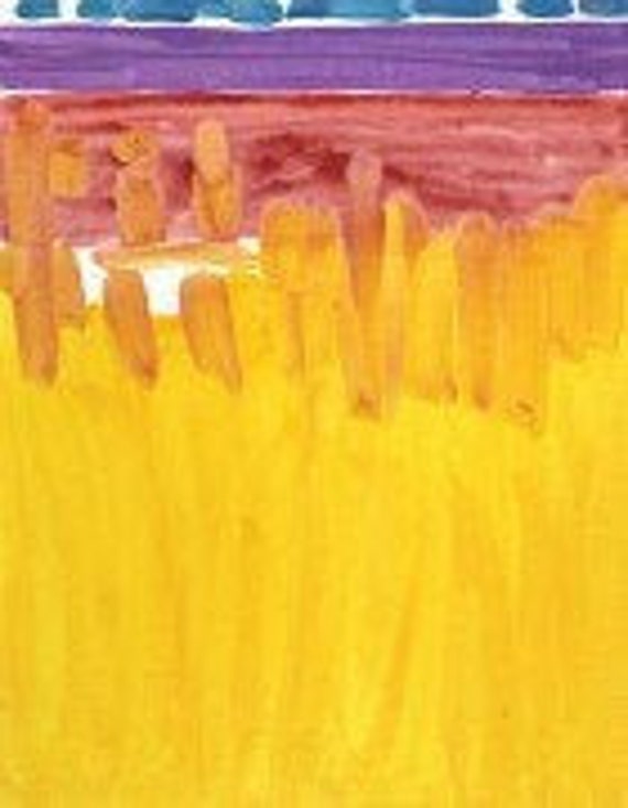 Sumi-e Painting Color in Acrylic on Board 24x36 | Etsy