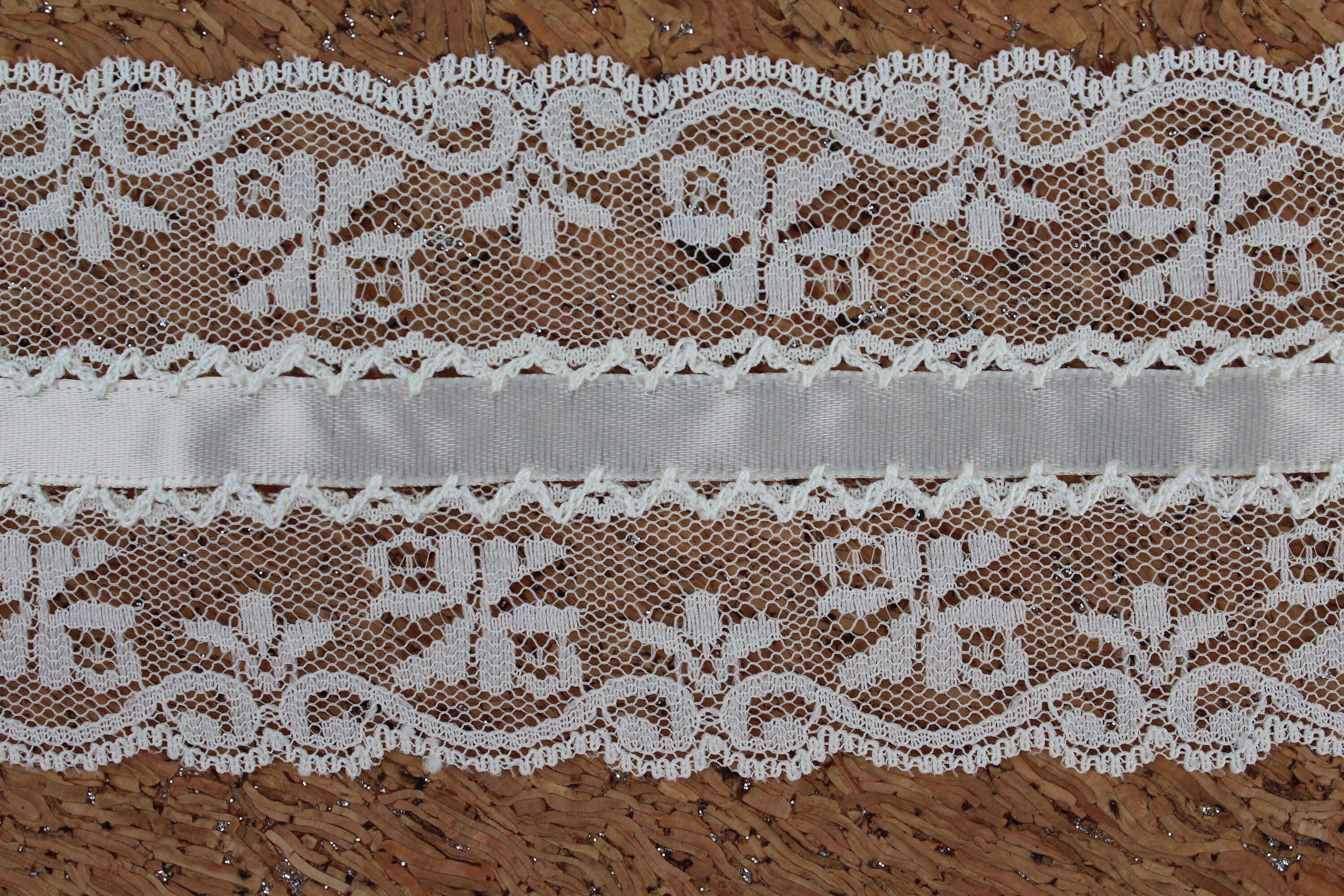 2 3/8" Delicate Ivory Lace Trim With Floral Design and Scalloped Edges ...
