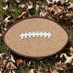 Football Shaped Pin Board | Cork Board (multiple Sizes) - Etsy