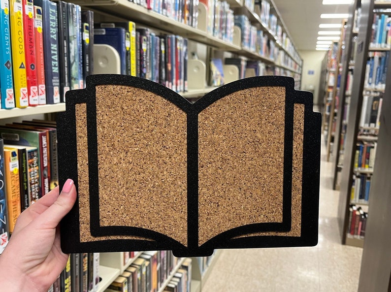 Book Pin Board Cork Board multiple Sizes - Etsy