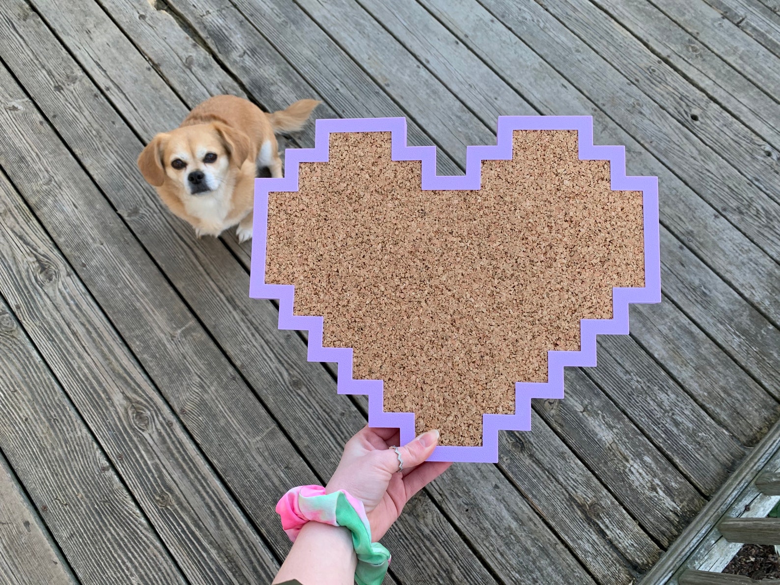 Pixel Heart Shaped Pin Board Cork Board multiple Sizes - Etsy