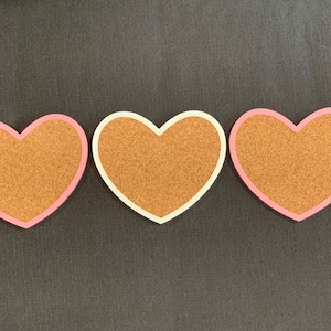 Heart Shaped Pin Board Cork Board multiple Sizes - Etsy