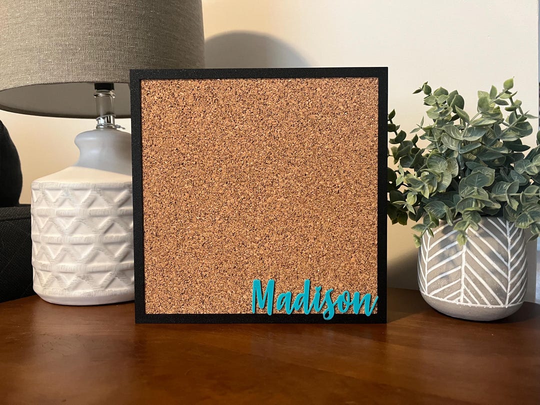 Personalized Name Pin Board | Cork Board - Etsy