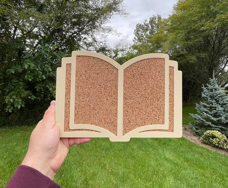 Book Pin Board Cork Board multiple Sizes - Etsy