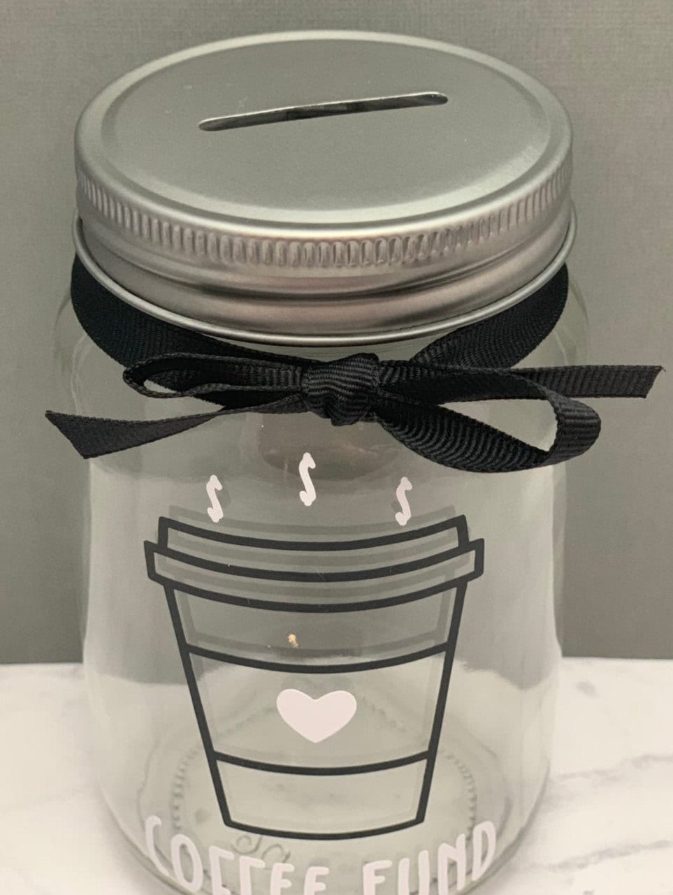 Coffee Fund Mason Jar Bank (pint Size) - Etsy