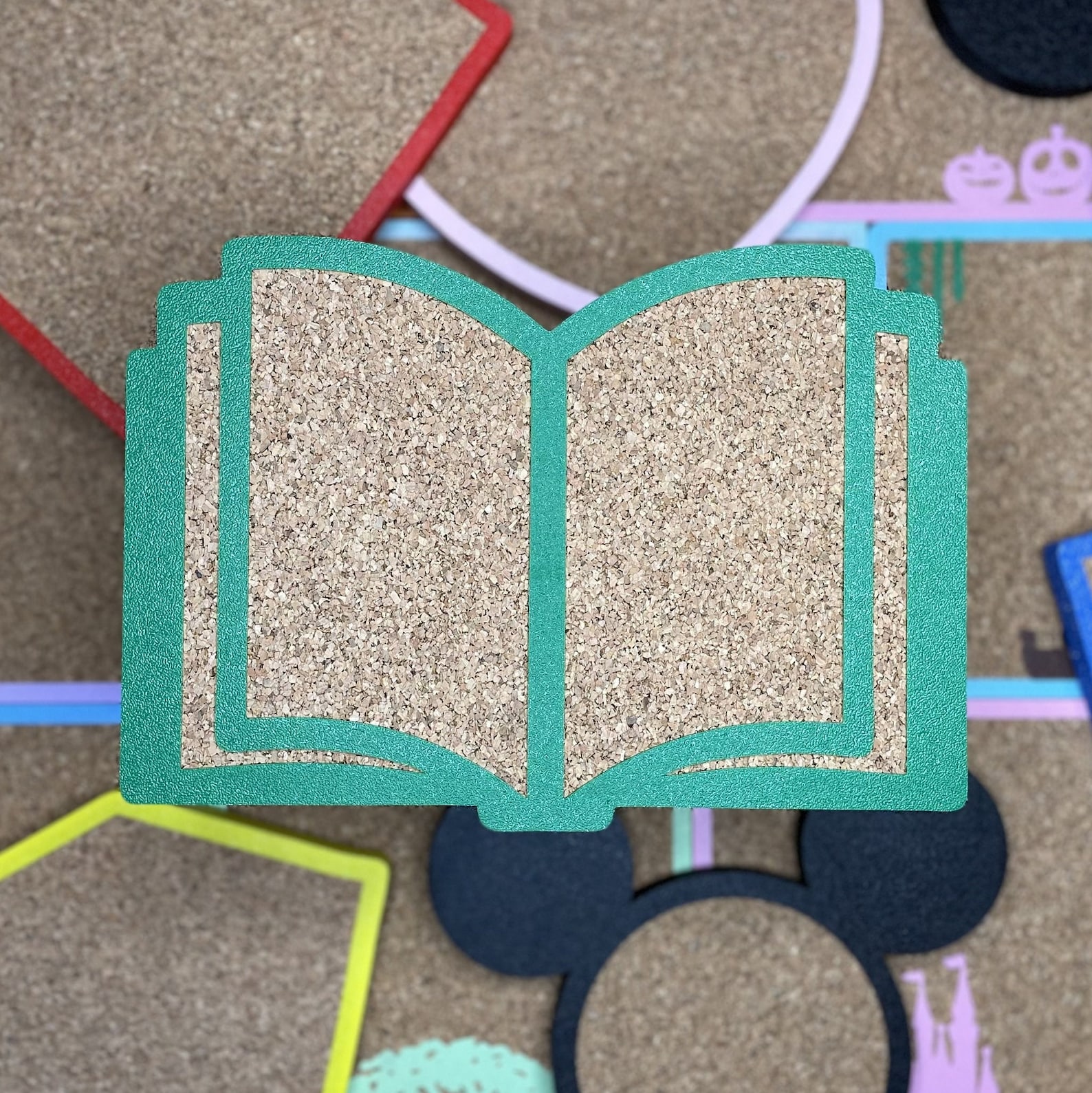Book Pin Board Cork Board multiple Sizes - Etsy