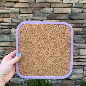 Rounded Square Pin Board | Cork Board (multiple Sizes) - Etsy