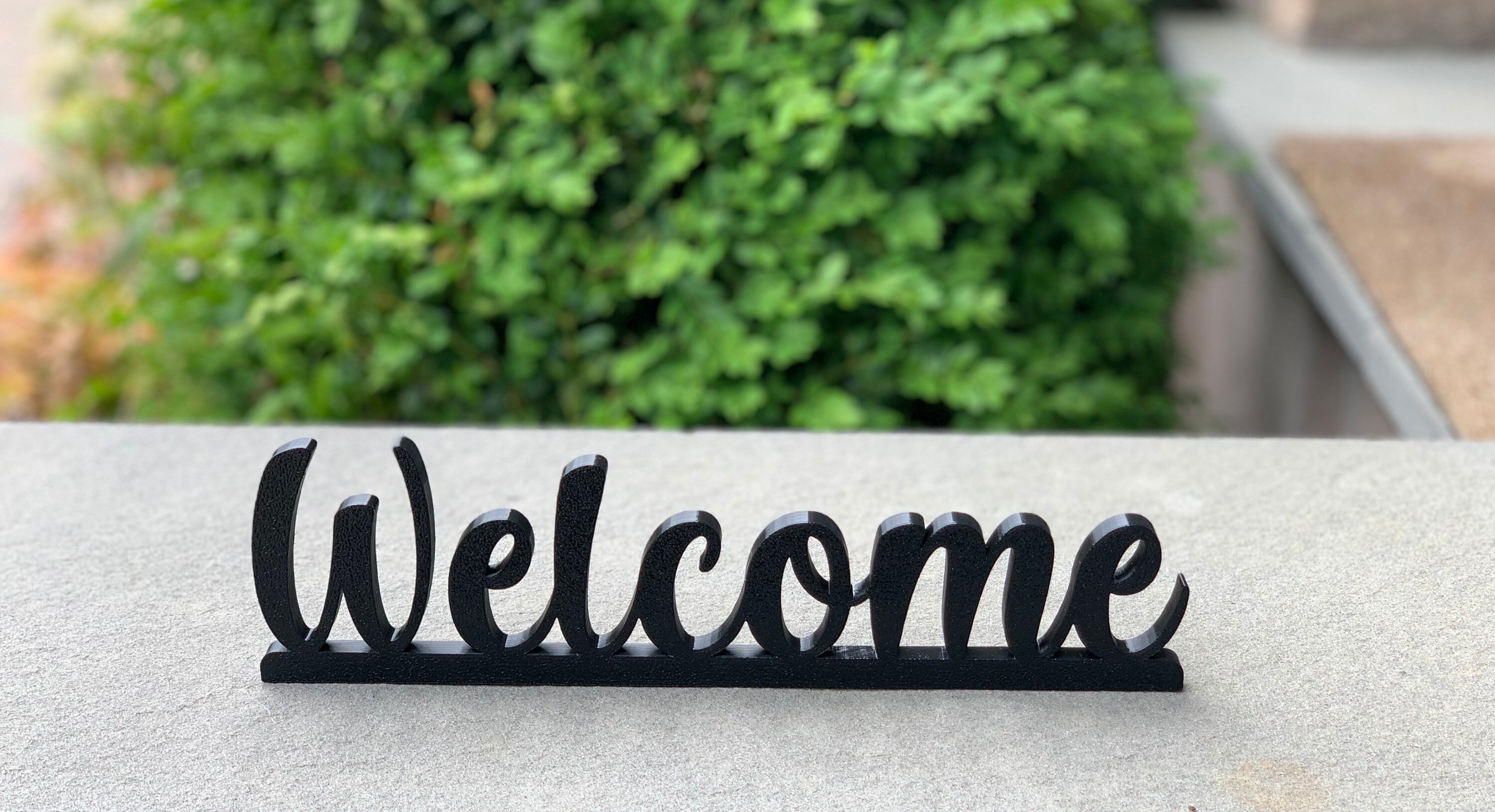 Welcome Sign Decor Self-standing Welcome Sign Tabletop Sign - Etsy
