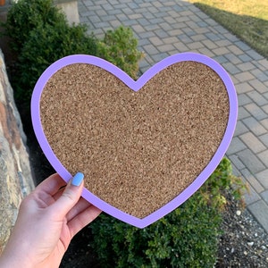 Heart Shaped Pin Board | Cork Board (multiple Sizes) - Etsy