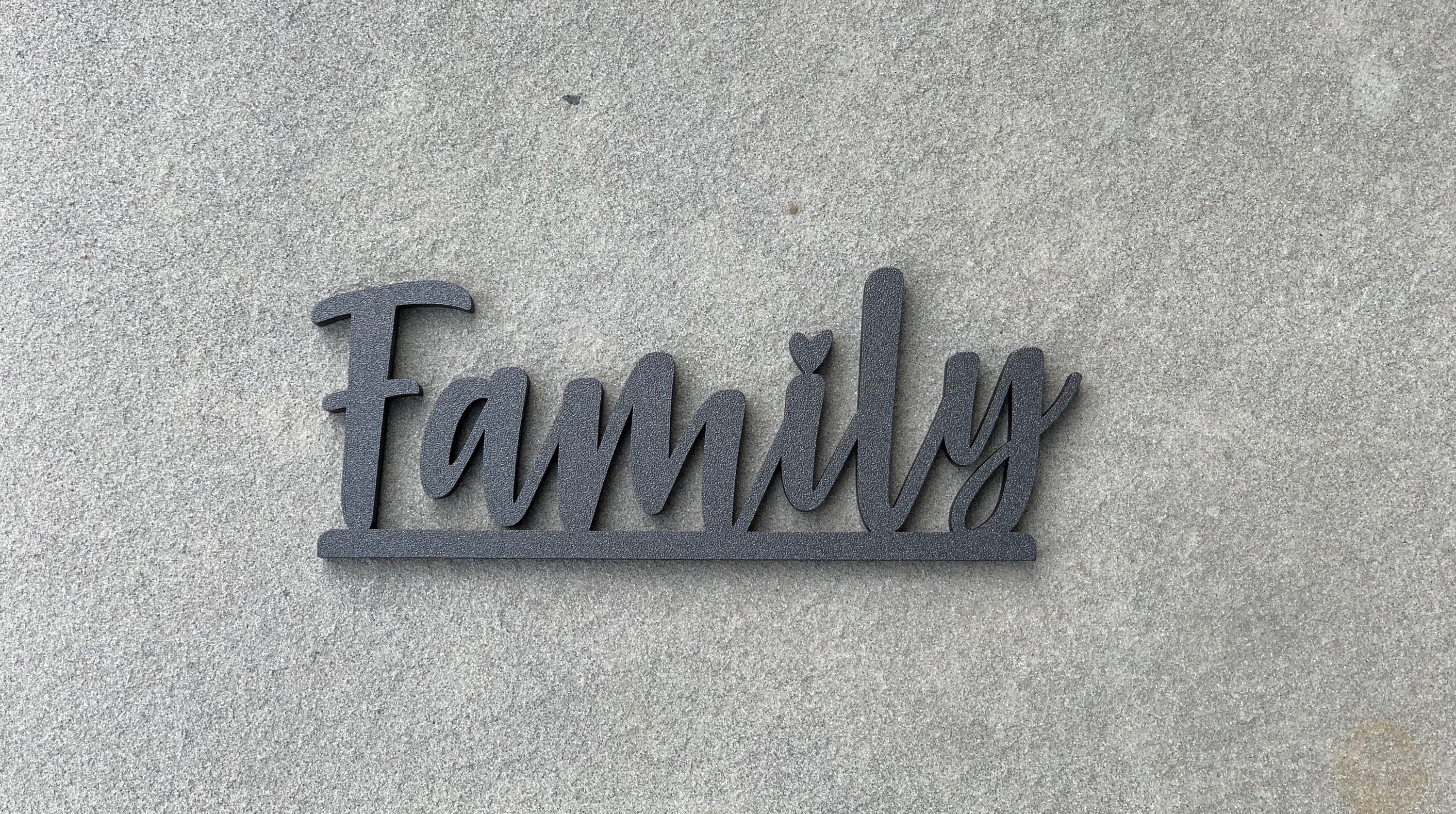 Family Sign Decor Self-standing Family Sign Tabletop Sign | Etsy