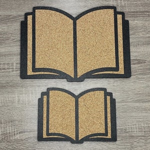 Book Pin Board | Cork Board (multiple Sizes) - Etsy