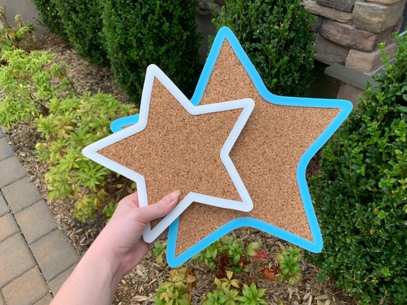 Star Pin Board Cork Board multiple Sizes - Etsy