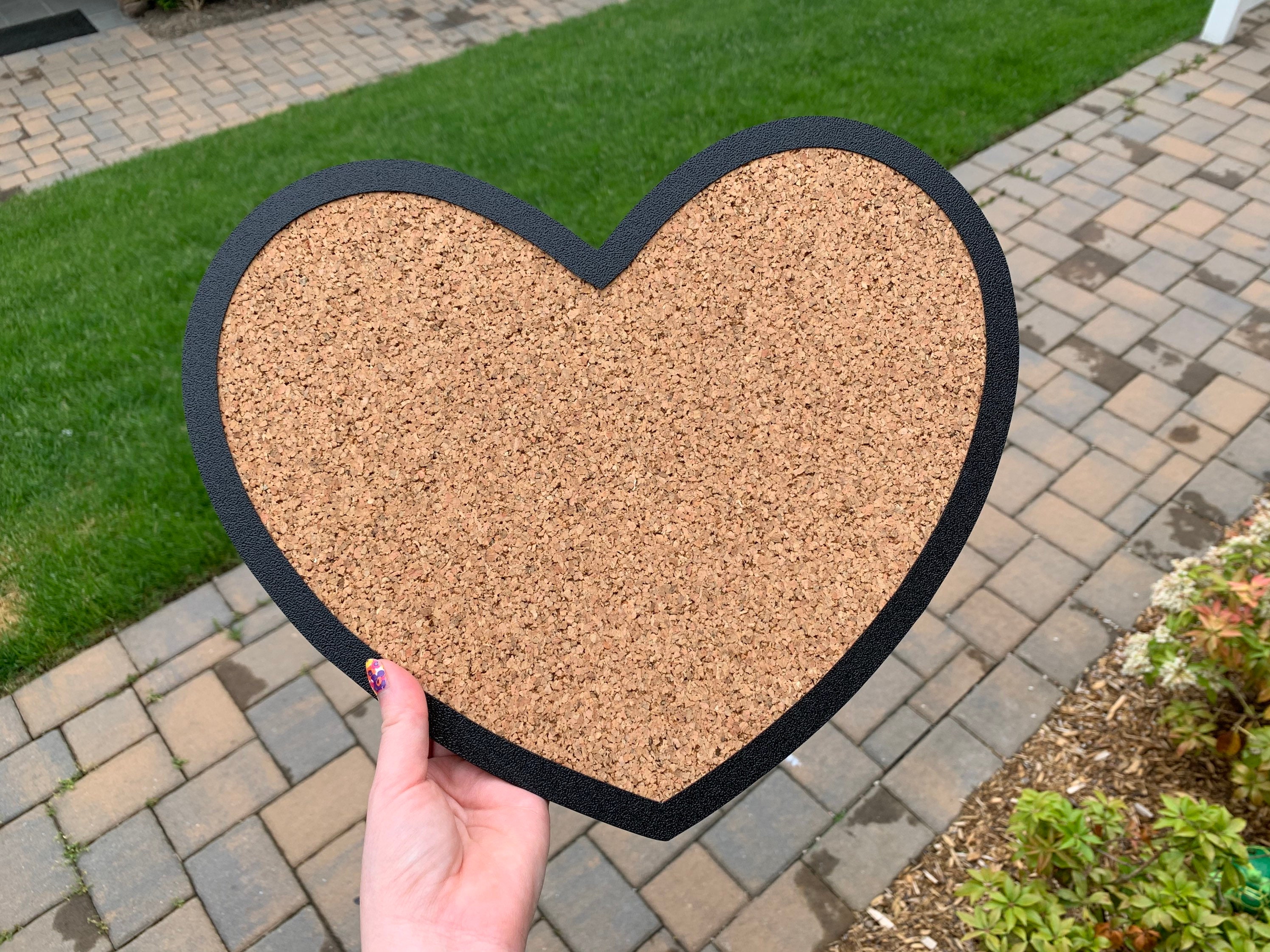 Heart Shaped Pin Board Cork Board multiple Sizes - Etsy Israel