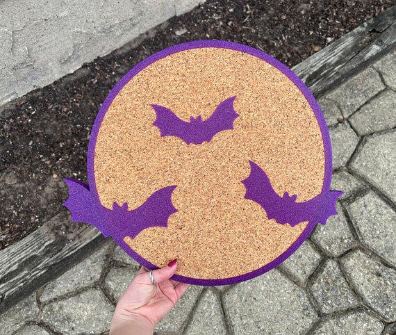 Spooky Bats Pin Board Cork Board - Etsy