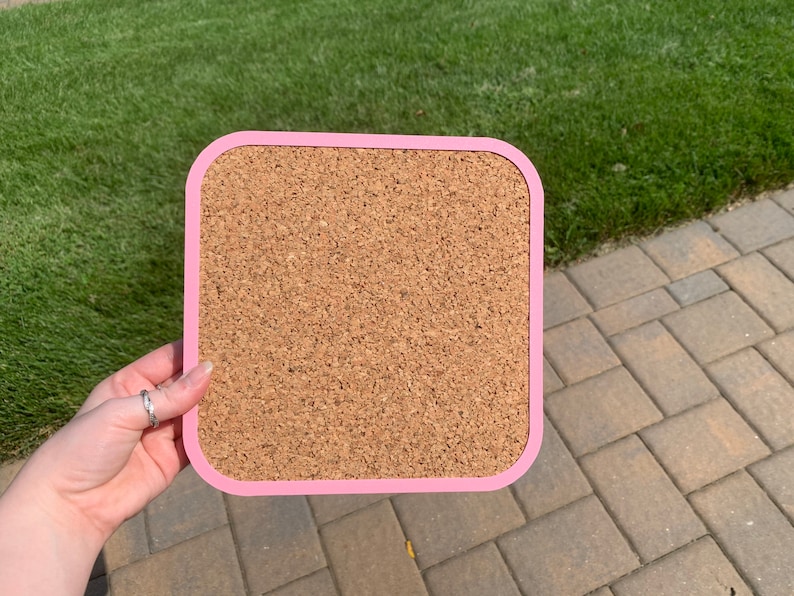 Rounded Square Pin Board Cork Board multiple Sizes - Etsy