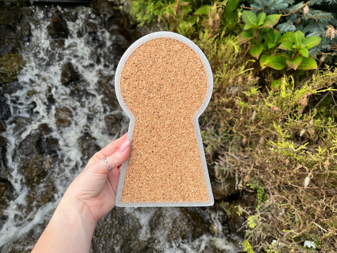 Keyhole Pin Board | Cork Board (multiple Sizes) - Etsy
