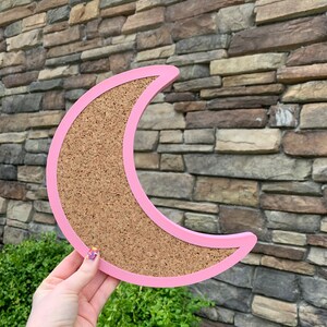 Crescent Moon Pin Board | Cork Board (multiple Sizes) - Etsy