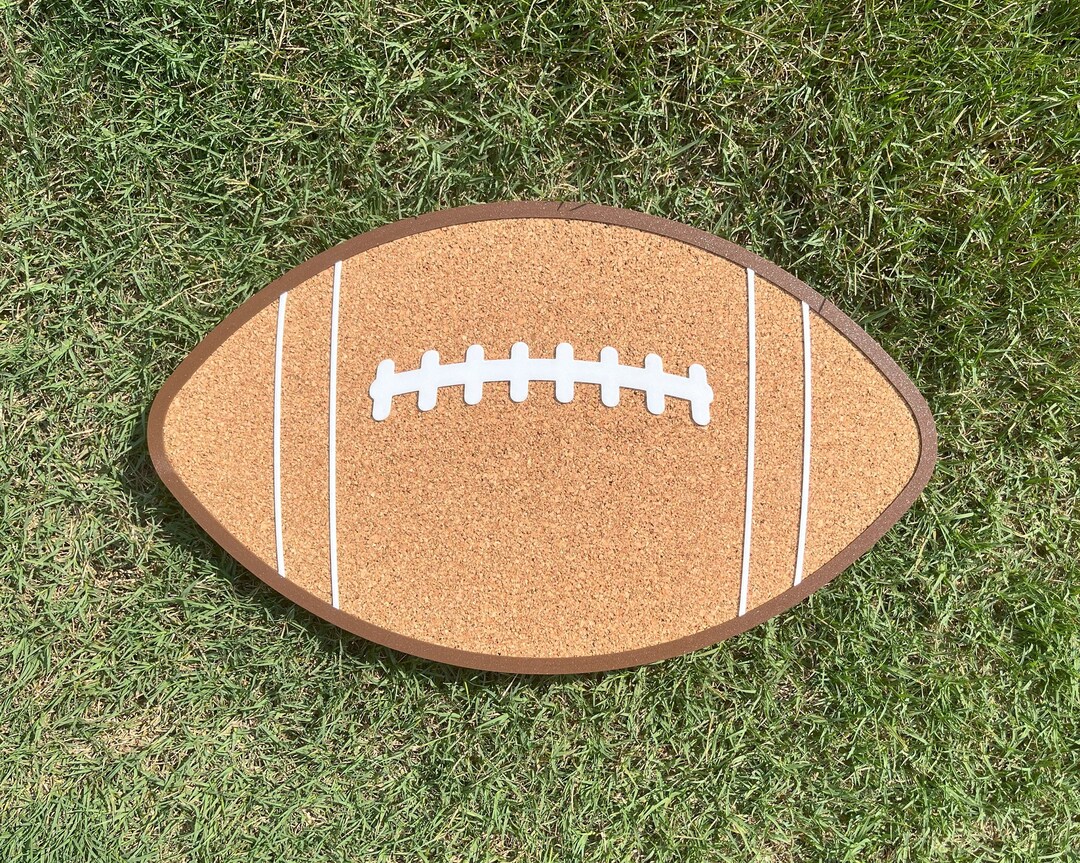 Football Shaped Pin Board | Cork Board (multiple Sizes) - Etsy