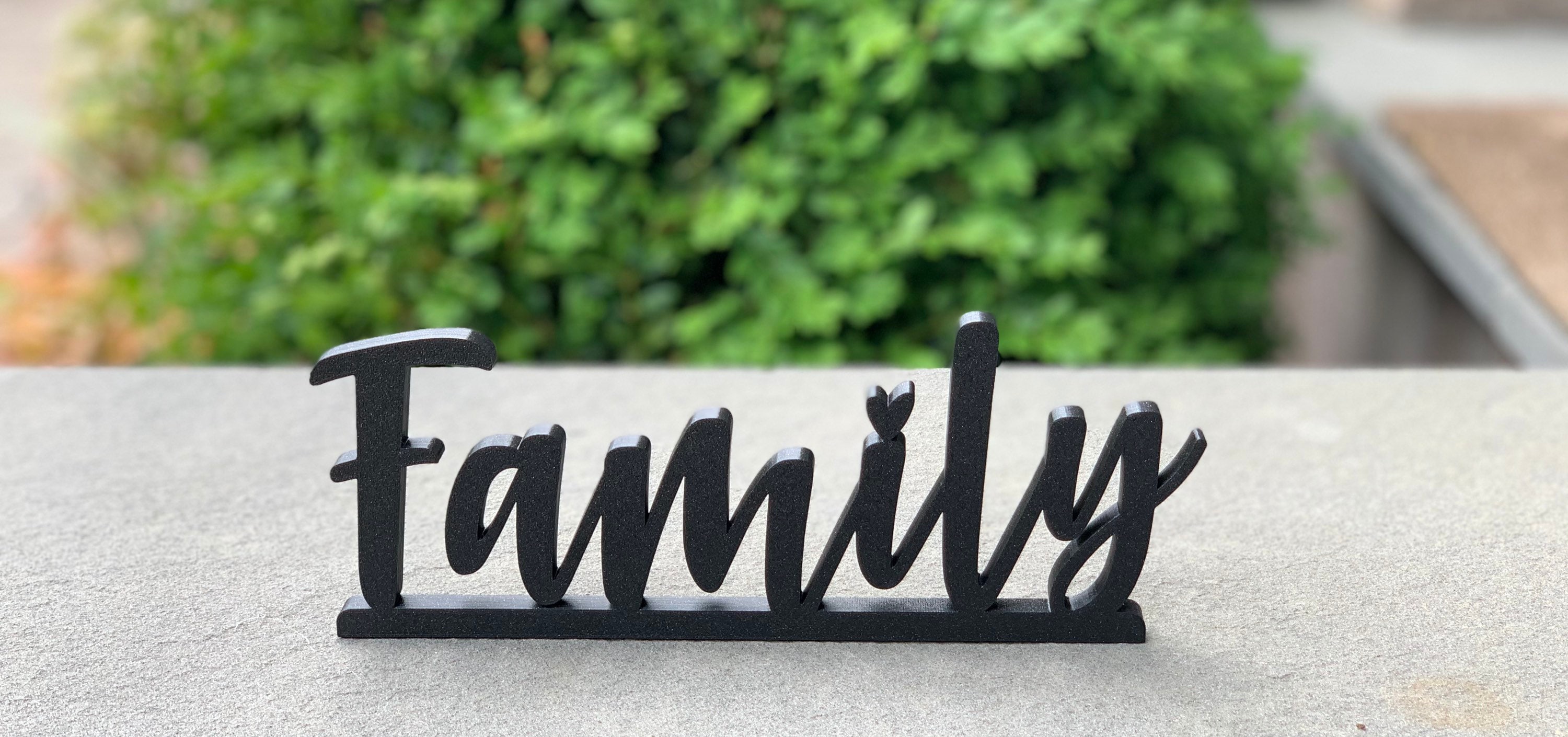 Family Sign Decor Self-standing Family Sign Tabletop Sign - Etsy