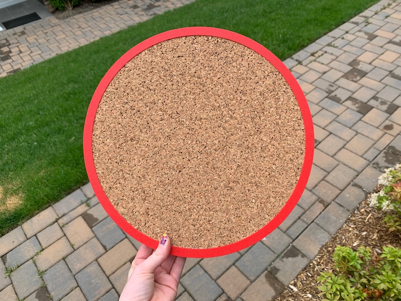 Circle Pin Board Cork Board multiple Sizes - Etsy