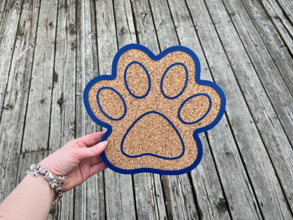 Dog Paw Print Pin Board Cork Board multiple Sizes - Etsy