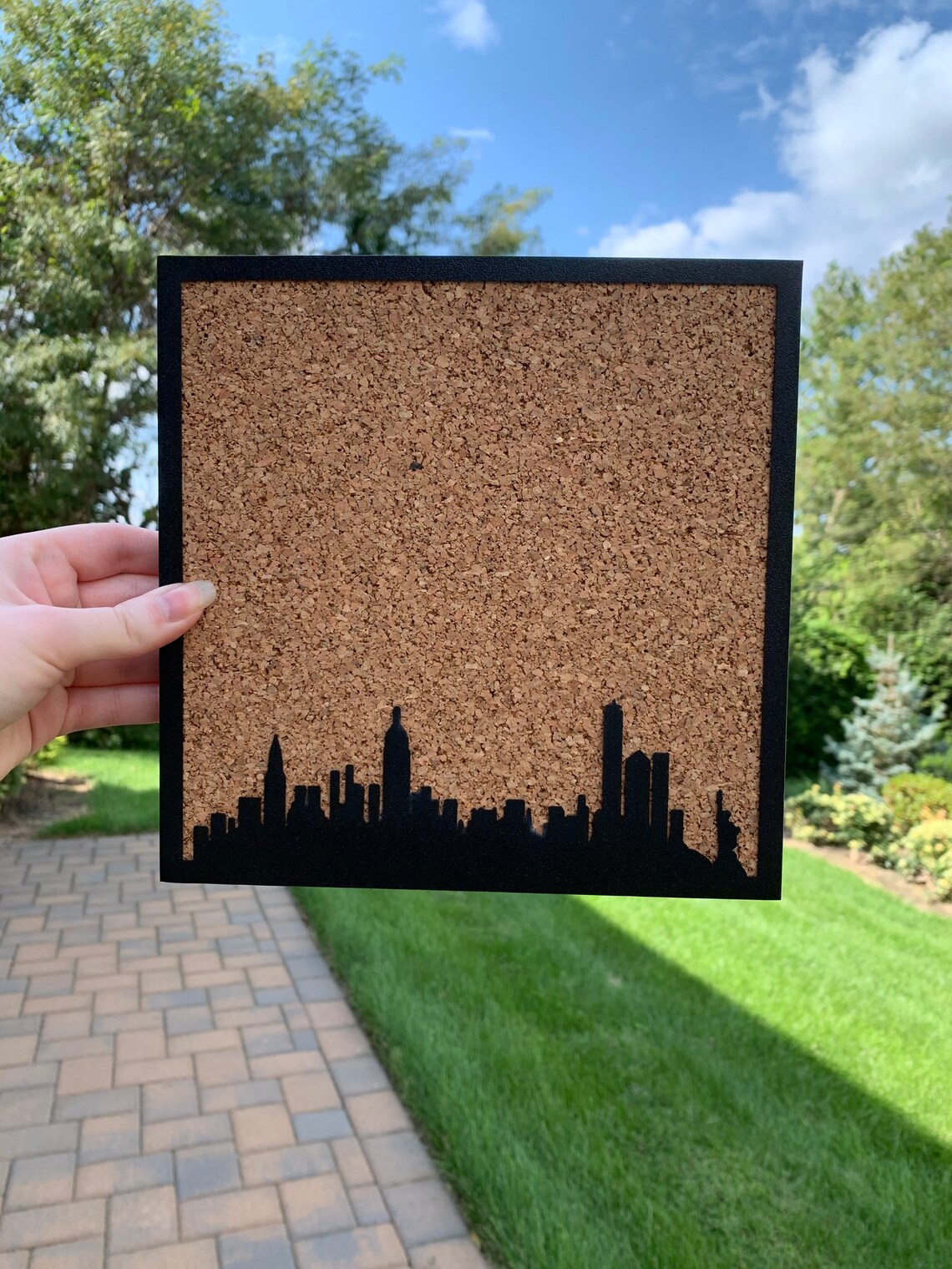 City Skyline Pin Board | Cork Board (multiple Sizes) - Etsy