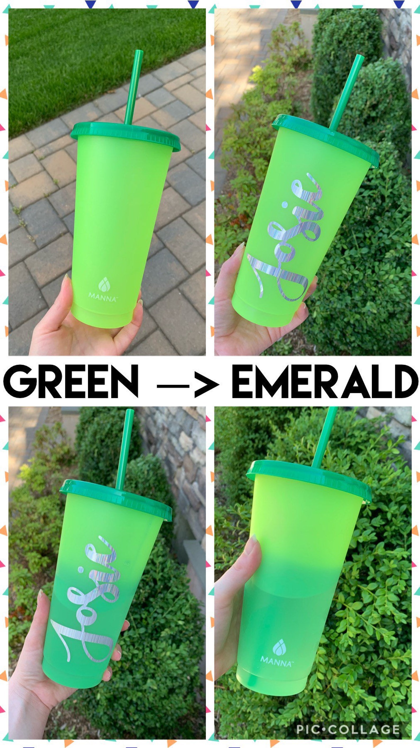 Personalized Color Changing Cold Cup Tumbler - Etsy