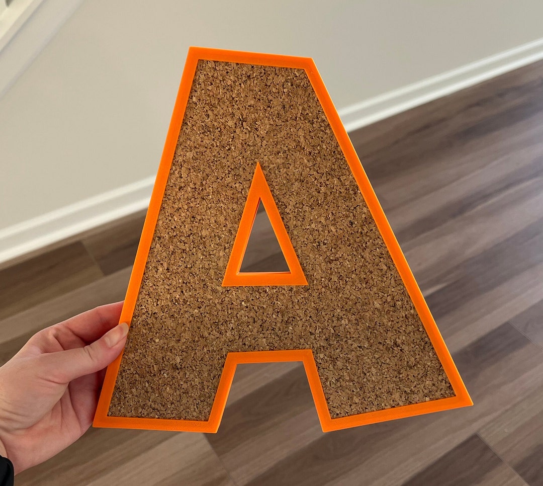 Alphabet Letter Pinboard Corkboard personalized Displays - Etsy
