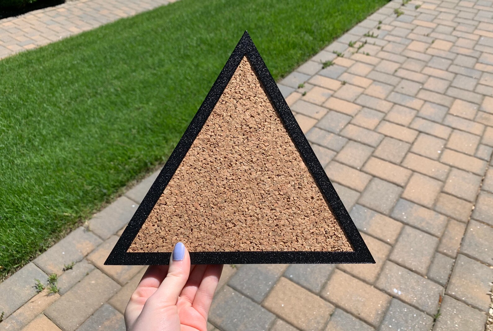 Triangle Pin Board Cork Board multiple Sizes - Etsy