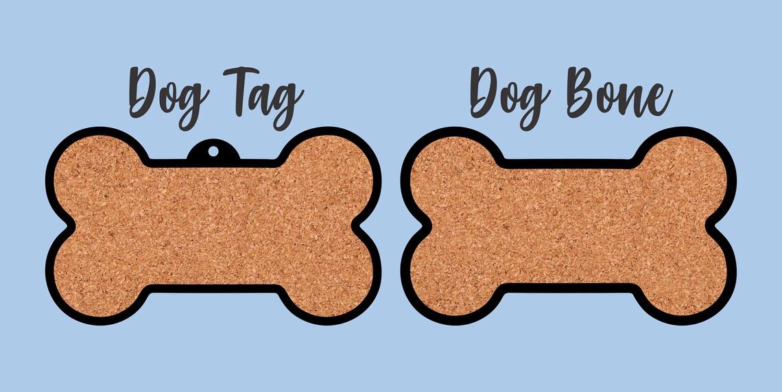 Dog Bone Pin Board Cork Board multiple Designs - Etsy