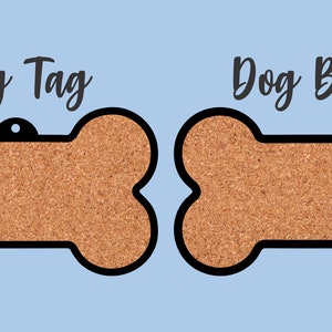 Dog Bone Pin Board | Cork Board (multiple Designs) - Etsy