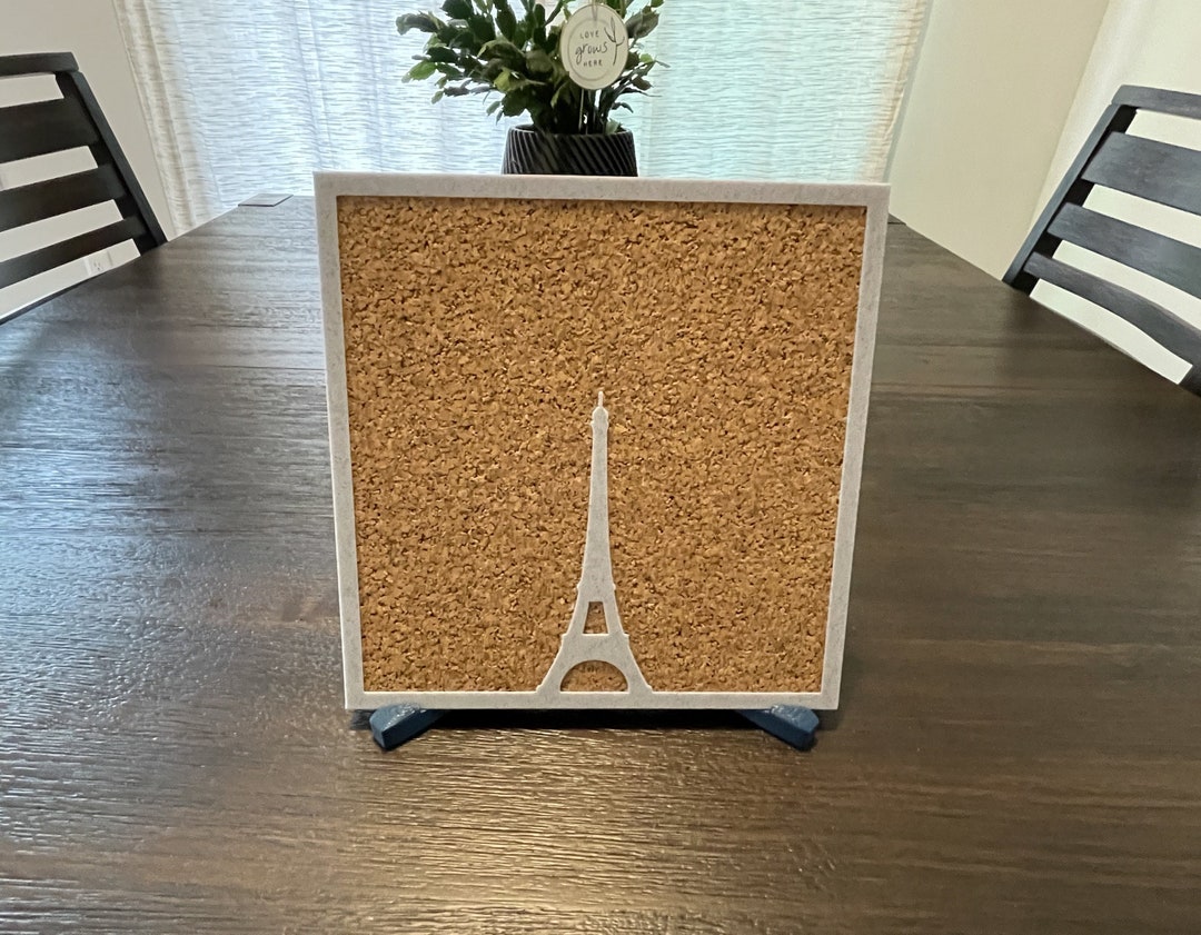 Eiffel Tower Pin Board Cork Board multiple Styles - Etsy
