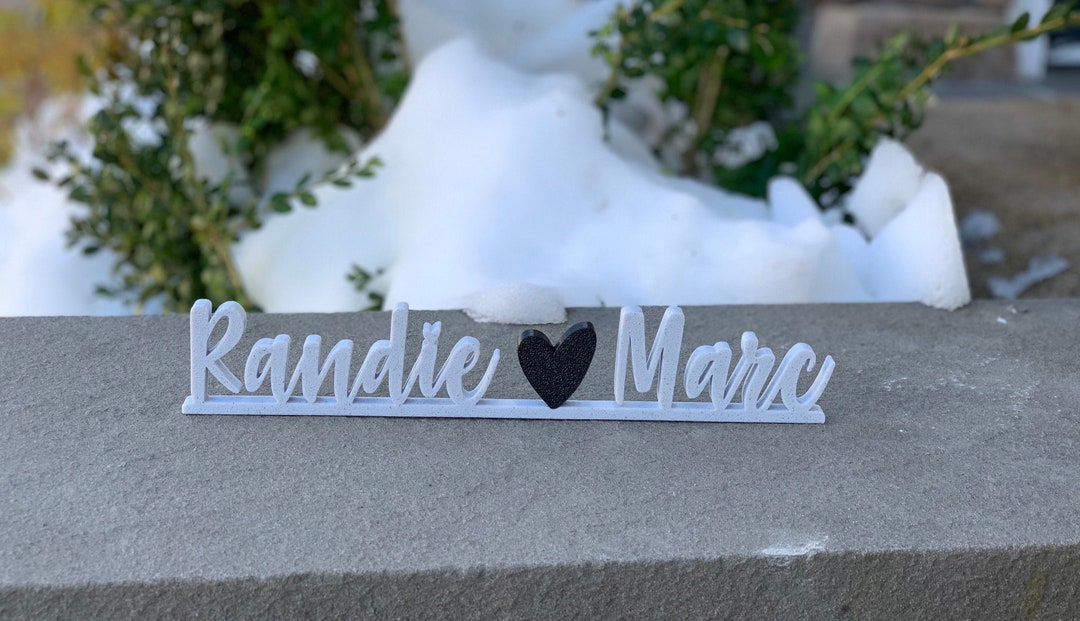 Personalized Relationship & Friendship Name Plate | 3D Printed Name ...