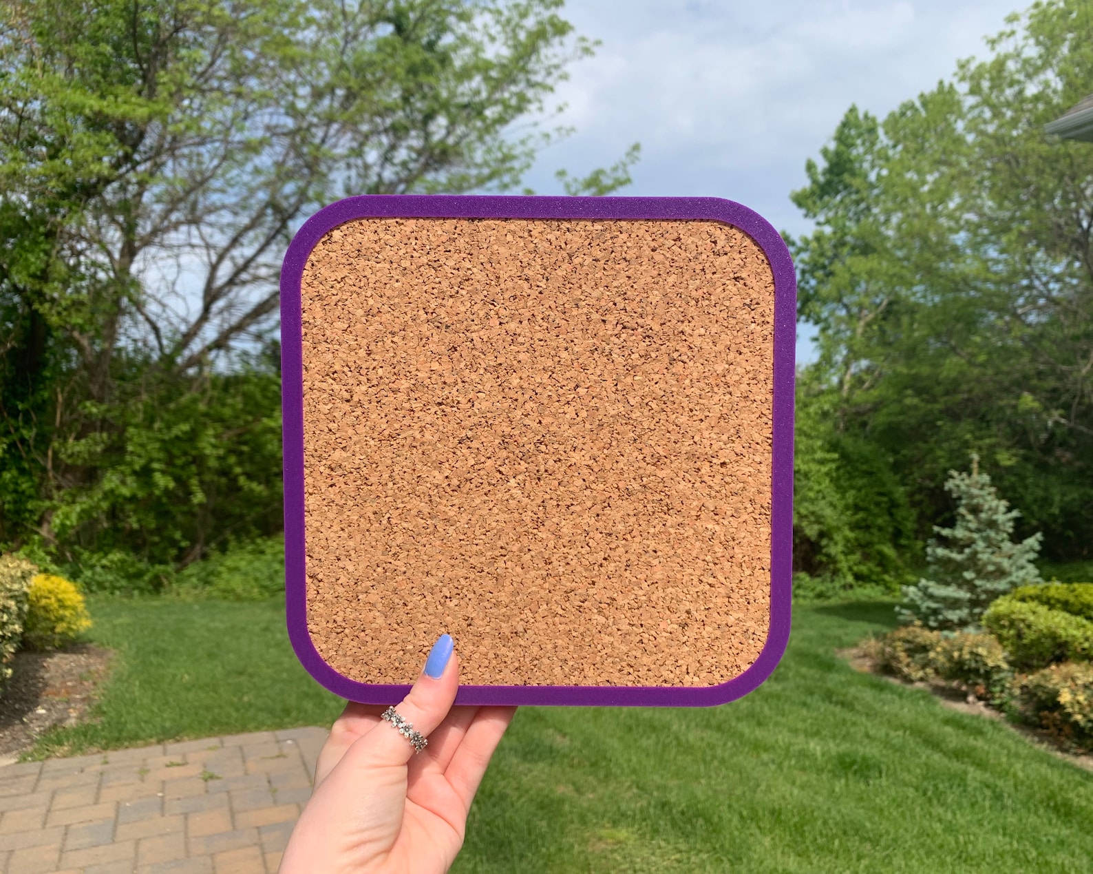 Rounded Square Pin Board Cork Board multiple Sizes - Etsy