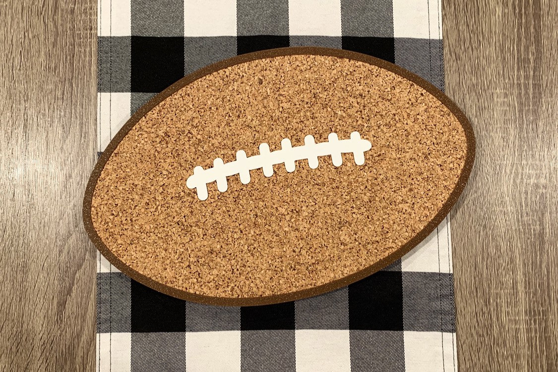 Football Shaped Pin Board Cork Board multiple Sizes - Etsy