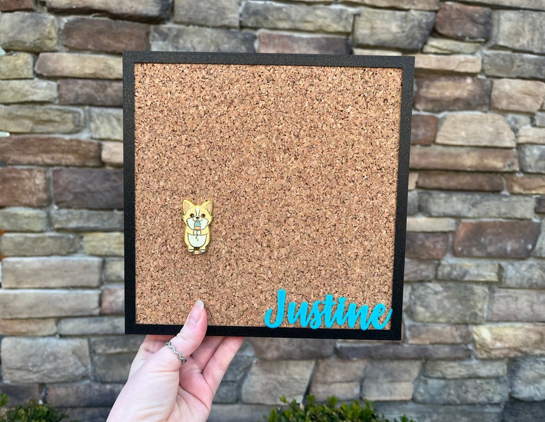 Personalized Name Pin Board | Cork Board - Etsy