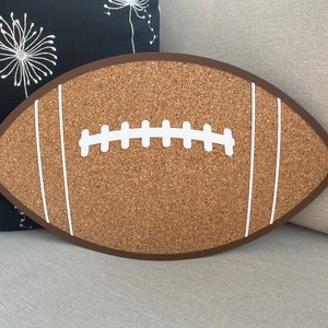 Football Shaped Pin Board | Cork Board (multiple Sizes) - Etsy