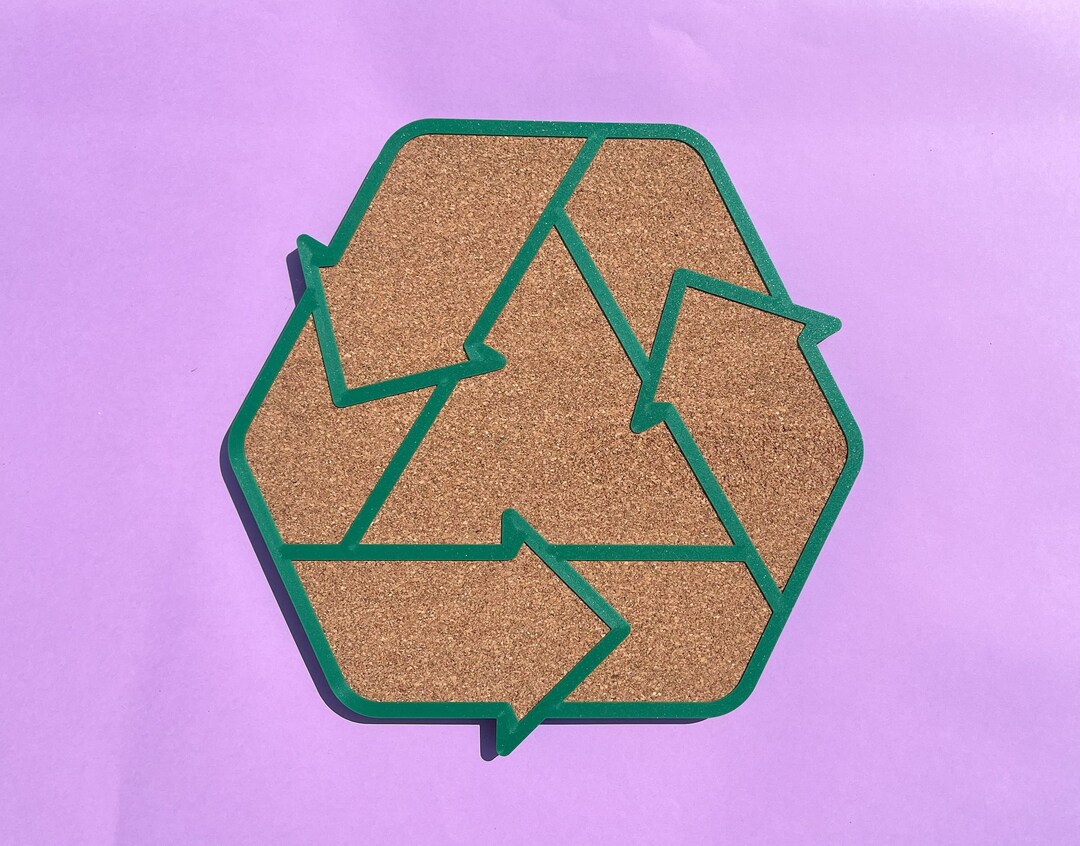 Recycle Icon Pinboard | Corkboard - Etsy