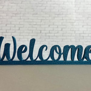 Welcome Sign Decor | Self-standing Welcome Sign| Tabletop Sign | 3D ...