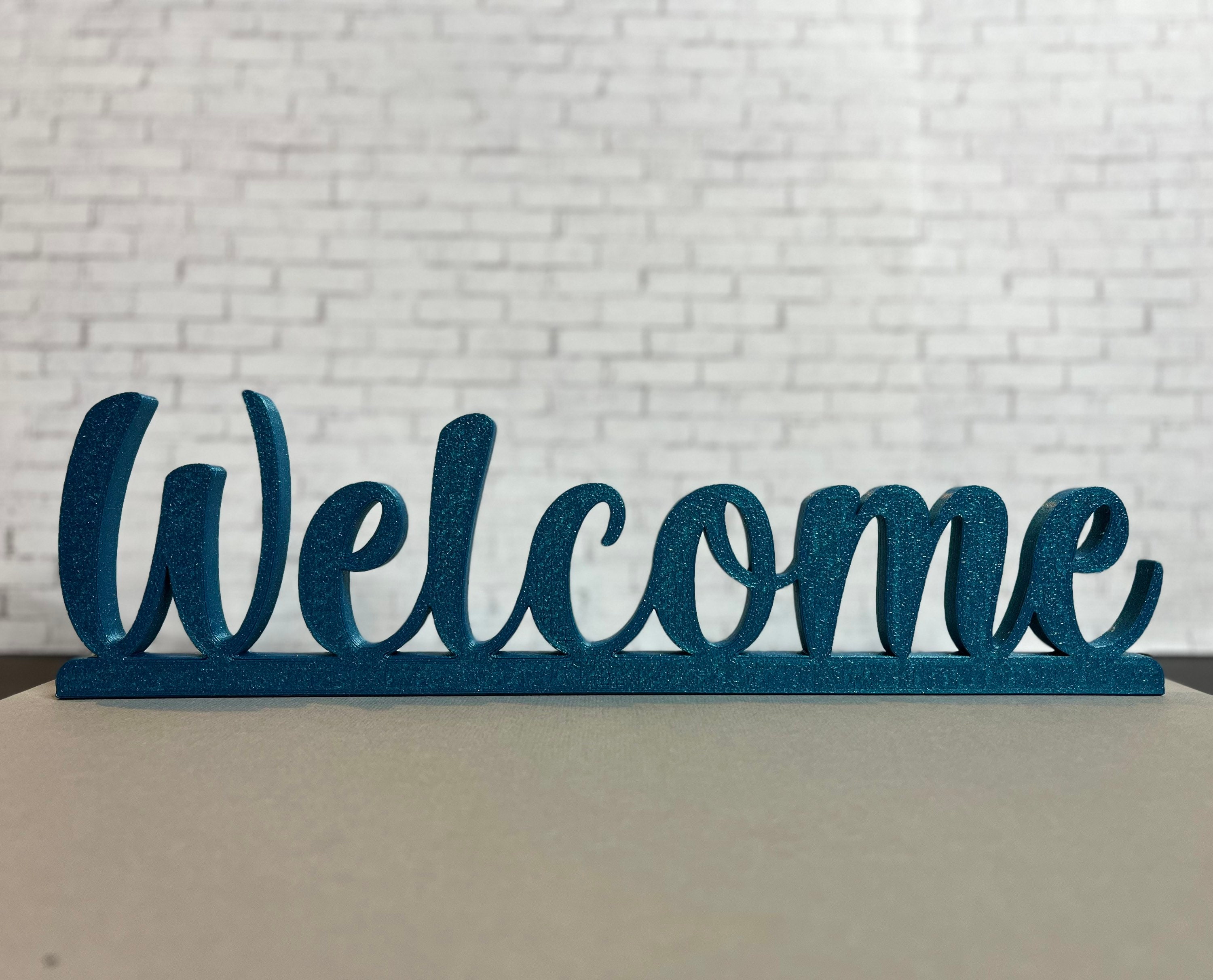 Welcome Sign Decor Self-standing Welcome Sign Tabletop Sign - Etsy