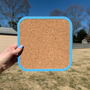 Rounded Square Pin Board | Cork Board (multiple Sizes) - Etsy