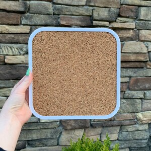 Rounded Square Pin Board Cork Board multiple Sizes - Etsy