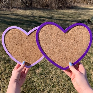 Heart Shaped Pin Board | Cork Board (multiple Sizes) - Etsy